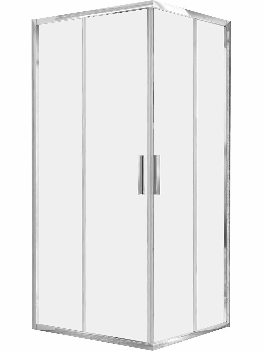 Душевой уголок RAVAK BLIX SLIM BLSRV2-80 (800х800х1950) раздвиж. двери, квадрат, блест.+Transparent