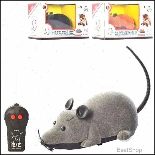 Мышка на радиоуправлении (13 см) - игрушка для кошки и кота ST-711