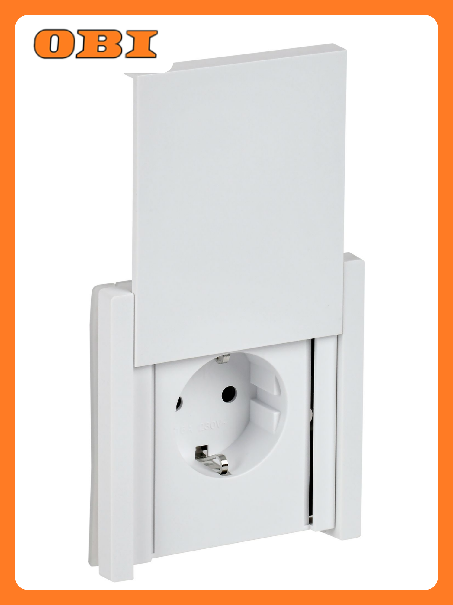 FORTE&PIANO Розетка 1-местная с заземлением с защитными шторками и крышкой 16А IP44 FP221 белый IEK