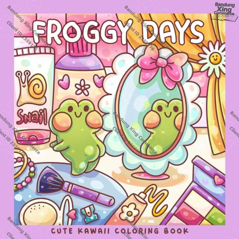 Раскраска антистресс для взрослых и подростков Coco Wyo -FROGGY DAYS 90