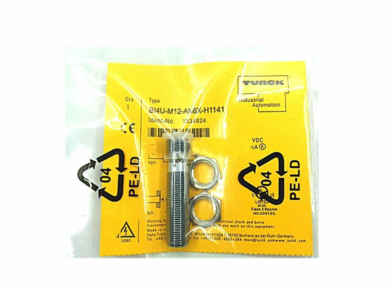 TURCK Bi4U-M12-AN6X-H1141 1634824 Индуктивный датчик NPN
