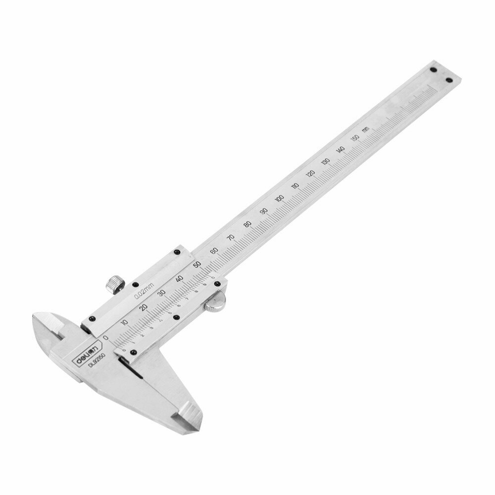 Измерительный и разметочный инструмент Deli Штангенциркуль Deli DL92150 || 150мм, метрическая шкала уц-1-1