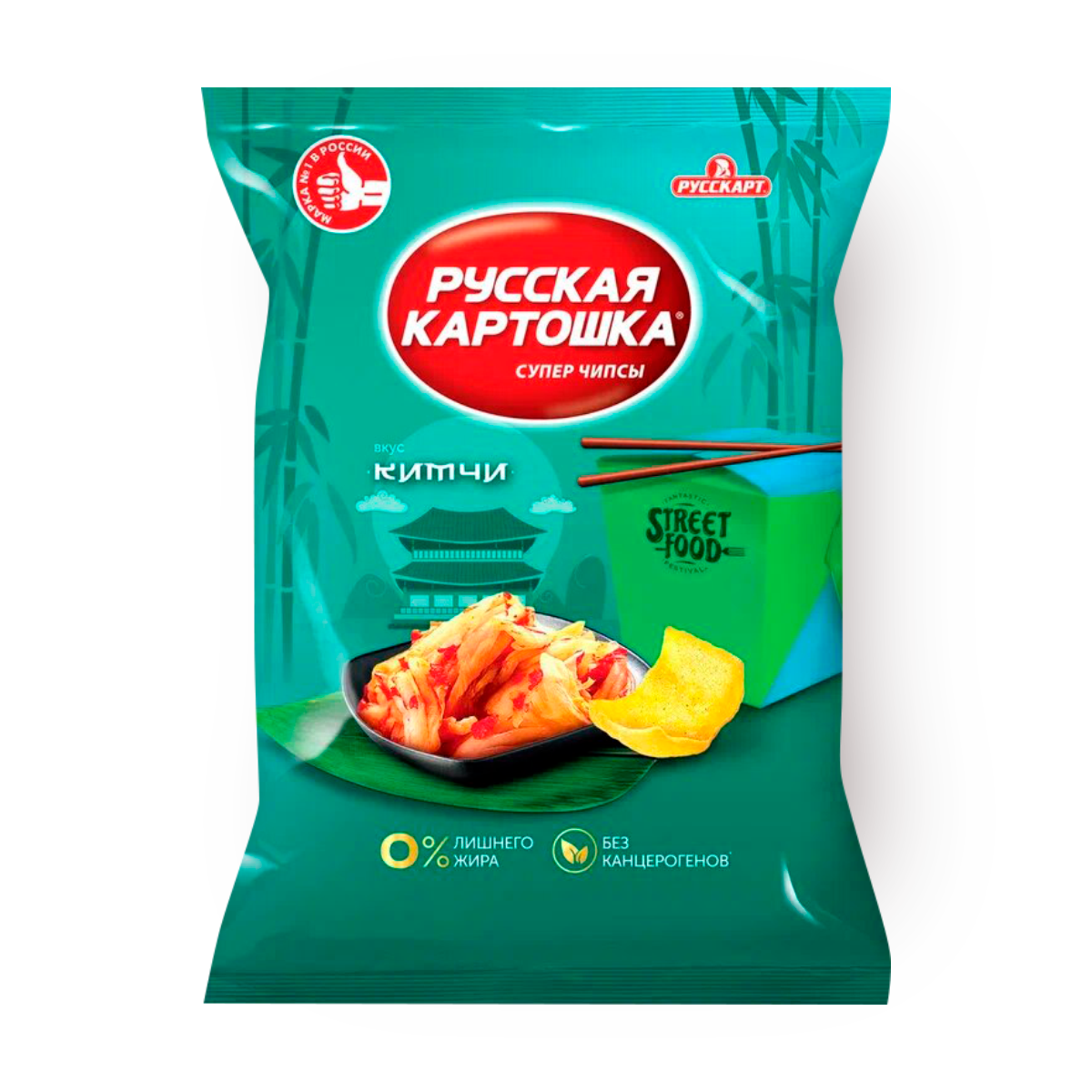 Чипсы «Русская картошка», картофельные, со вкусом кимчи, 105 г
