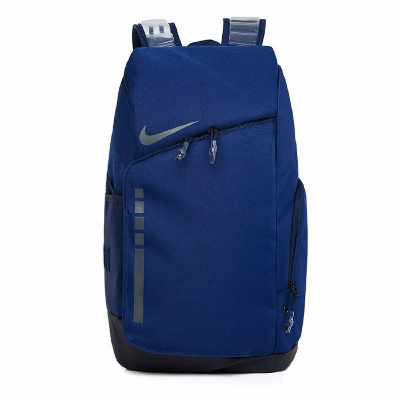 Рюкзак Nike Elite с удобной системой открывания и закрывания, синий с серебряным логотипом
