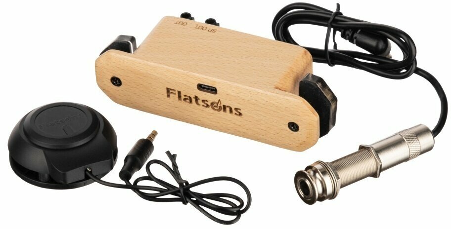 FR6 Звукосниматель для акустической гитары, трансакустический, Flatsons