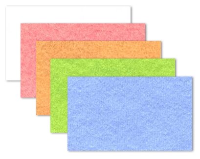 Фетр Gamma TS 100 декоративный 20 см х 30 см ± 1-2 см 5 шт ассорти №1