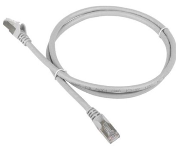 Патч-корд Lanmaster FTP кат.6 ПВХ 1м серый (TWT-45-45-1.0/S6-GY)