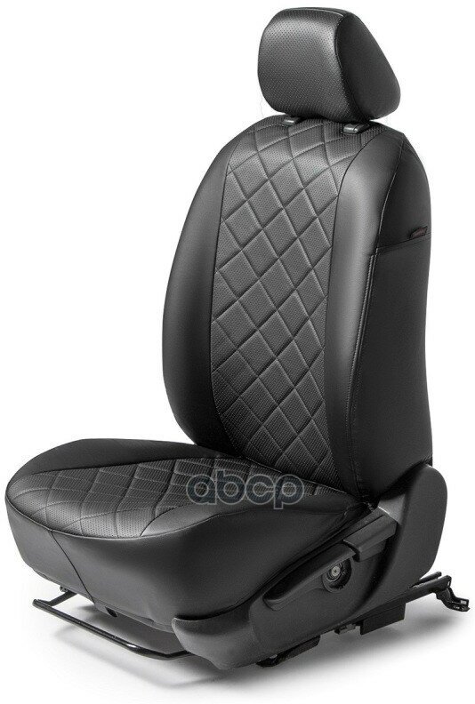 Авточехлы, Chevrolet Lacetti Sd, Hb, Sw, (40/60) 2004-2013 / Ravon Gentra 2013-2018, экокожа, ромб Rival арт. SC.1003.2