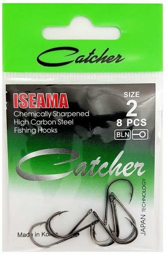 Крючок "Catcher" ISEAMA Size 2 (1 пакетик)
