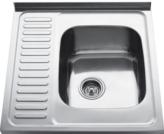 Мойка для кухни Kaiser® Kaiser KSS-6060R 600x600*0.8mm накладная хром/правая