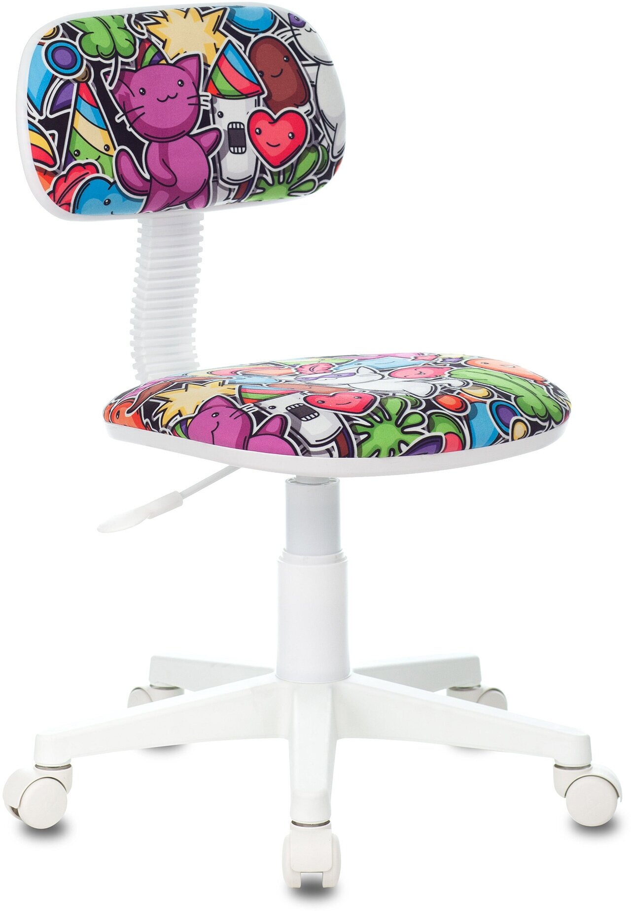 Кресло детское компьютерное Бюрократ CH-W201NX/MASKARAD мультиколор, маскарад, без подлокотников