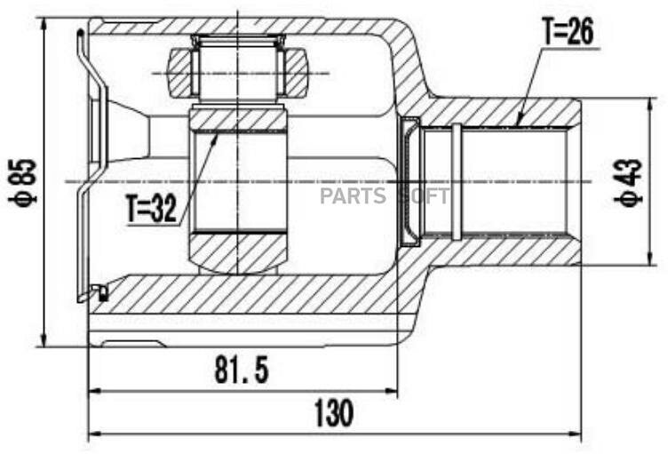 ШРУС внутренний CHEVROLET EPICA V250 (07--15), - R Zikmar арт. Z87855R