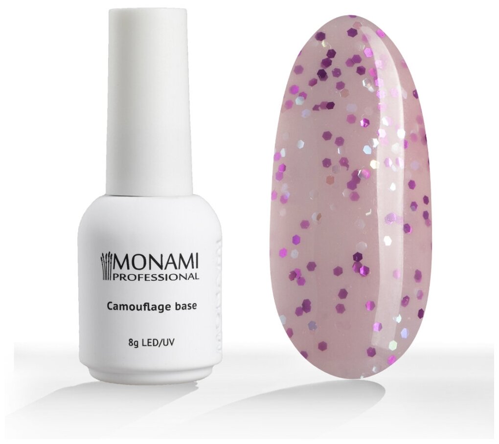 Камуфлирующее базовое покрытие Camouflage base Monami Pretty Pink 8 г