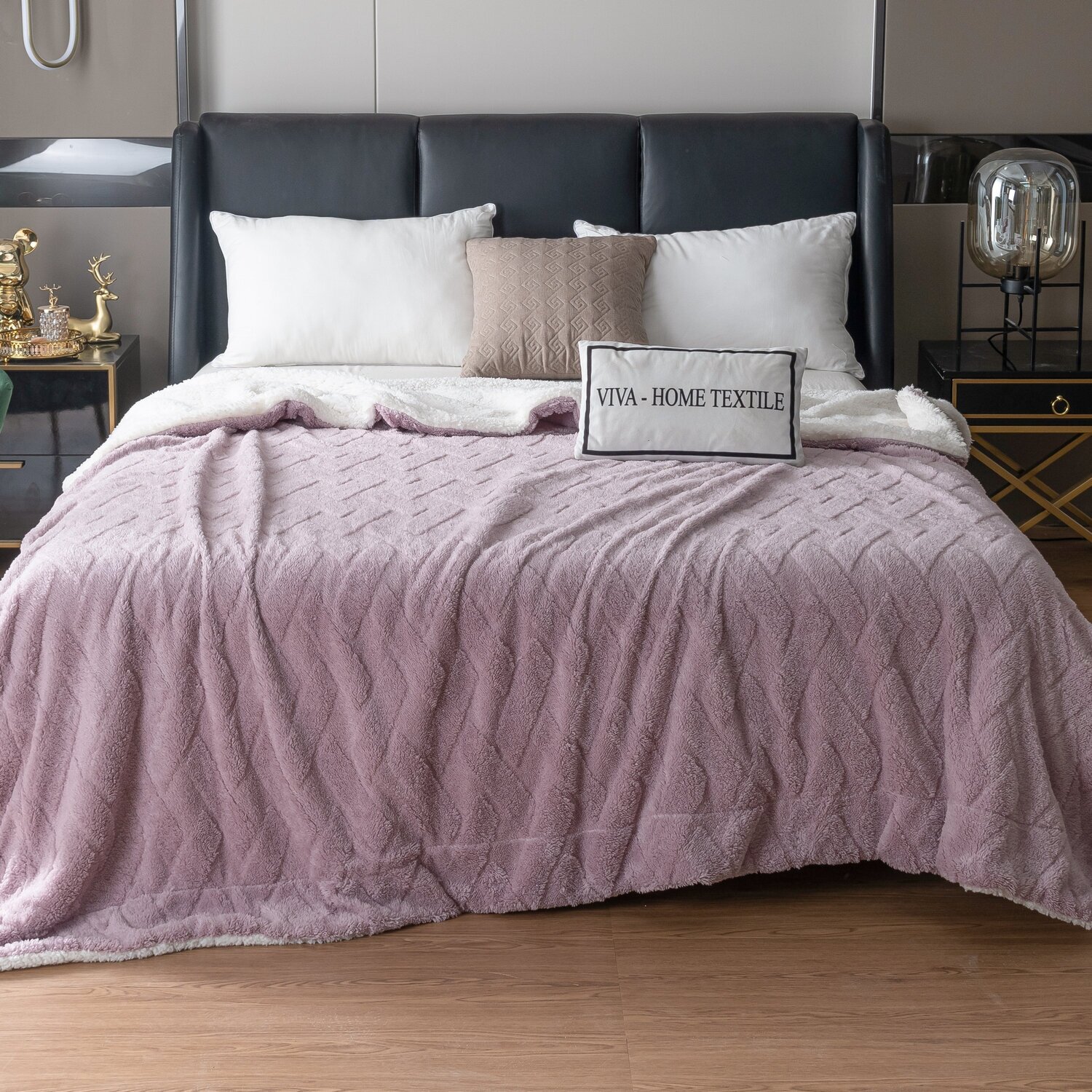 Плед Fluffy бамбуковая микрофибра FL001, 150*200