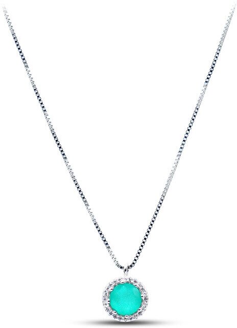 Колье, серебро, 925 проба, фианит