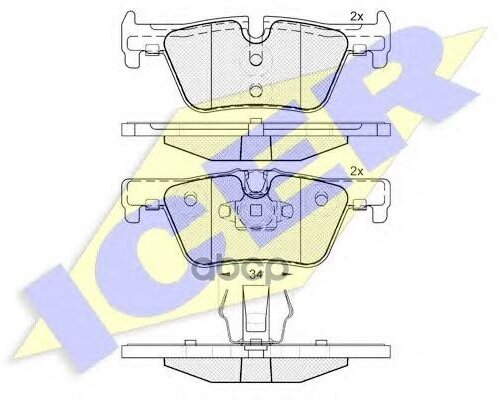 Колодки торм. диск. задн. 1 Series (F20) 116d 116i 118i 120d (11-) Icer арт. 182049