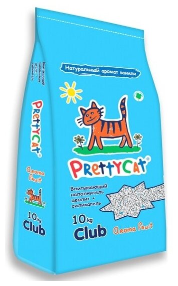 Наполнитель для кошачьих туалетов Prettycat Aroma Fruit впитывающий, 10 кг