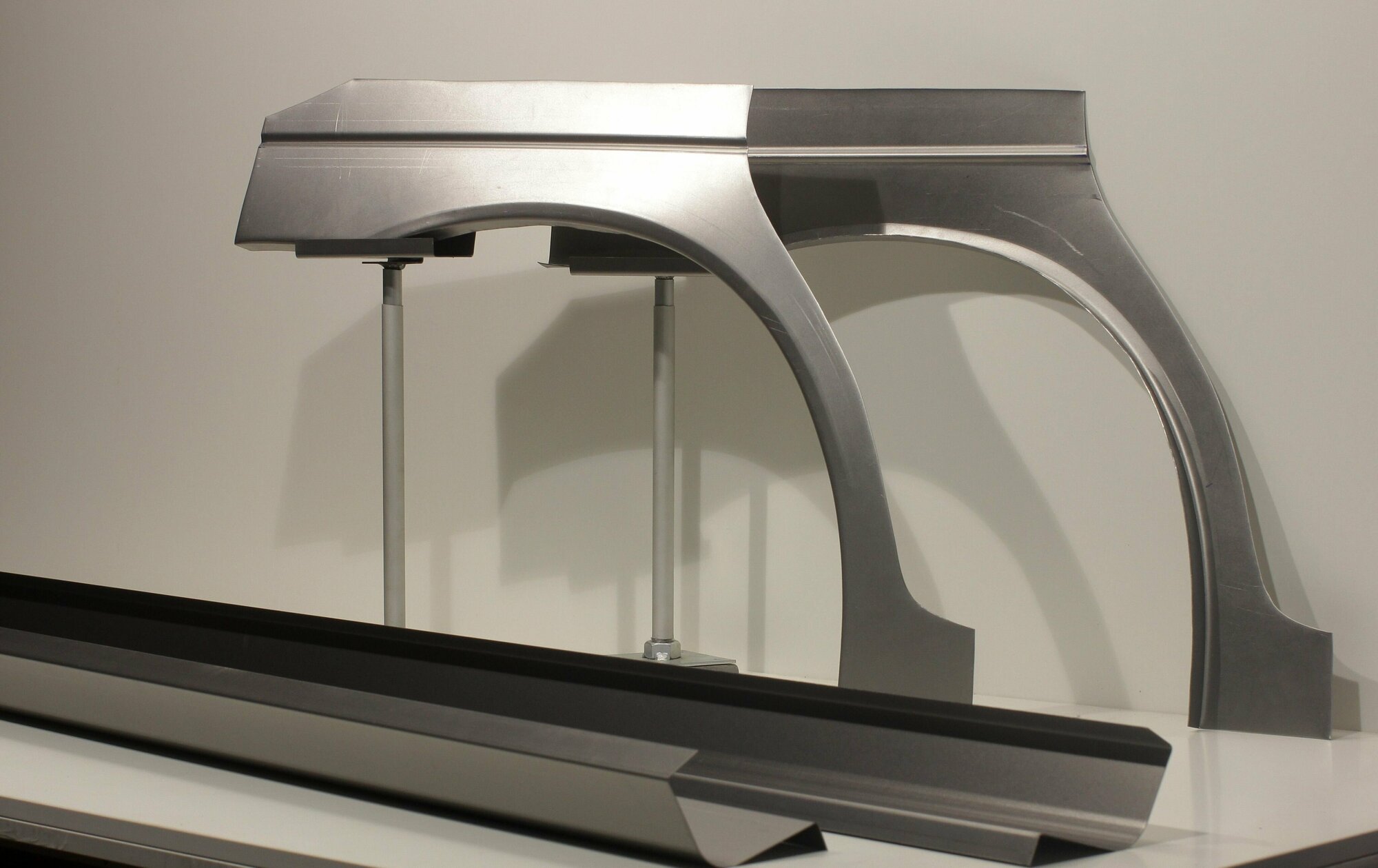 Кузовные ремонтные задние арки и пороги (комплект) + усилители для Hyundai Matrix (Хендай Матрикс/Хундай Матрикс), оцинкованная сталь (цинк) 0.8 мм и 1 мм