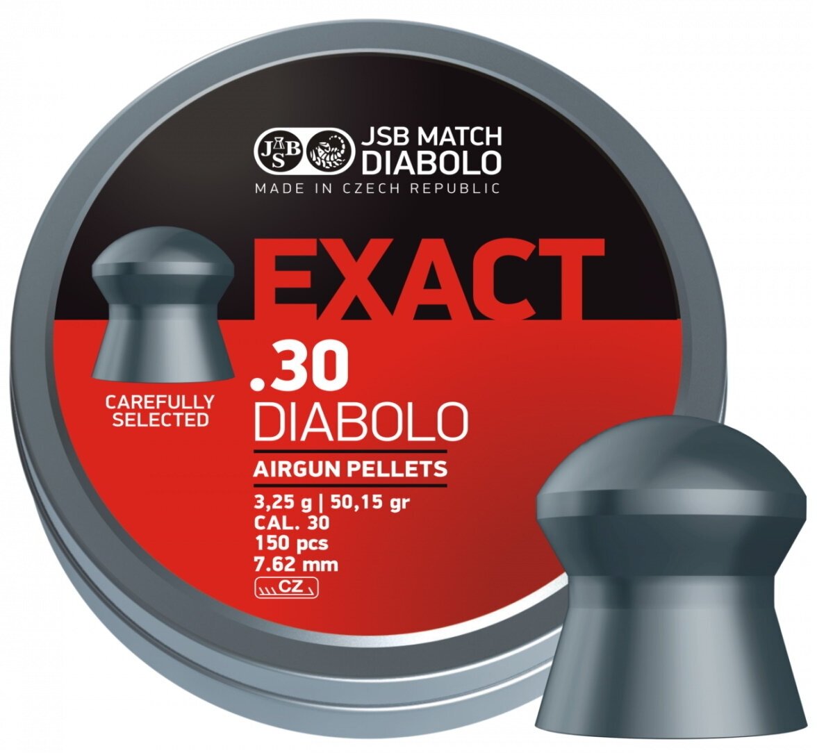 Пули JSB Exact Diabolo 7,62 мм, 3,25 г (150 штук)