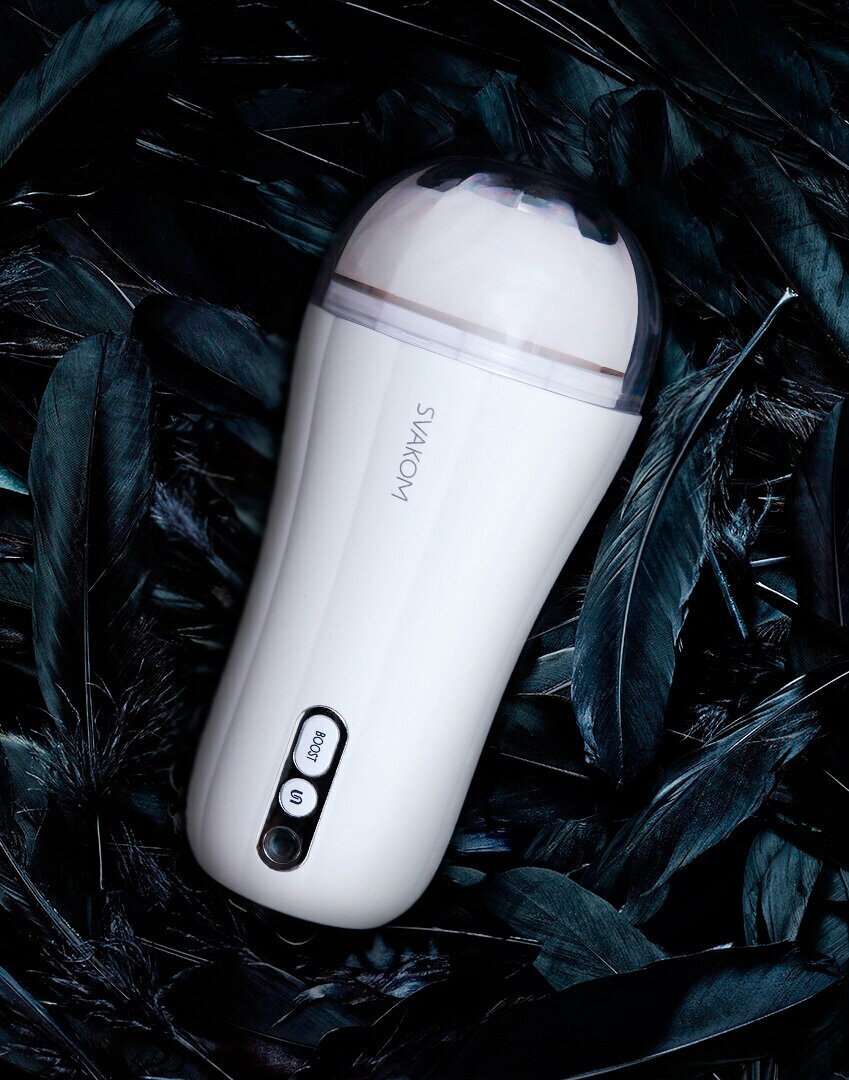 Белый вибромастурбатор Robin - 19,8 см Svakom