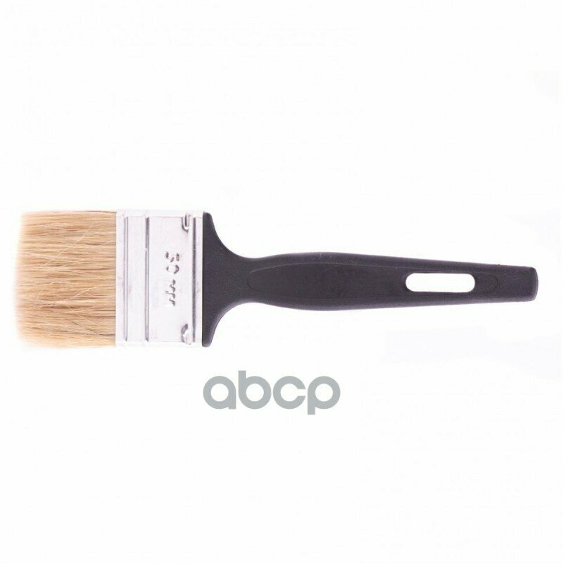 Кисть 50х6 мм "Сибртех" Стандарт флейцевая (натуральная щетина, пластиковая ручка) Сибртех арт. 82504