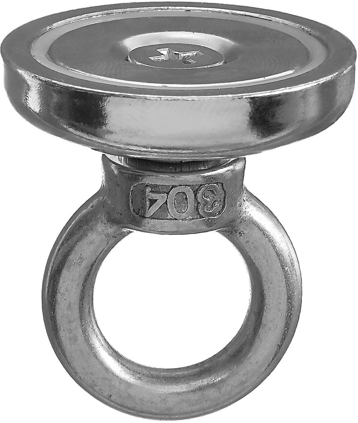 Магнит неодимовый Cartage с петлёй для авто и в поисковых целях , d 36 мм, сцепление 45 кг