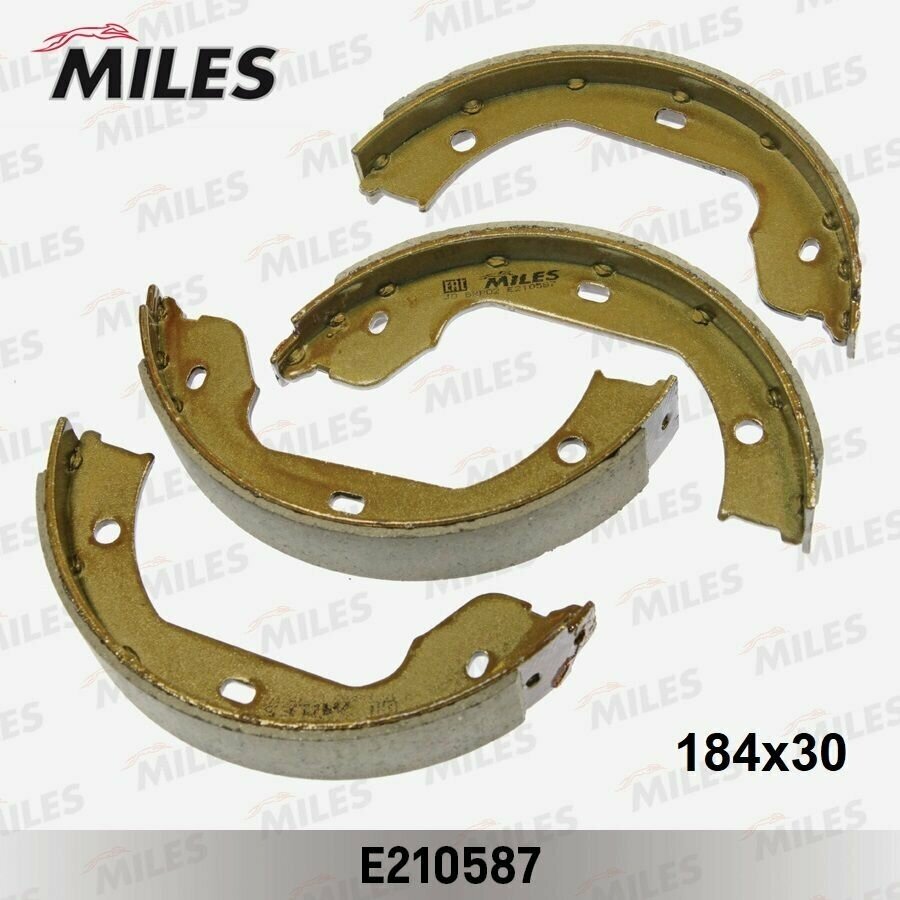 MILES Колодки стояночного тормоза BMW E60/E65/E83/E53/E70/VW T5 03-09/TOUAREG 2.5D 03-10 (TRW GS8478) E210587