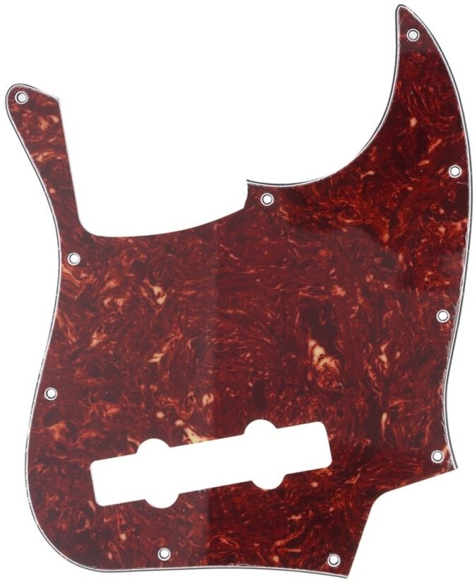 MX1394BT Пикгард для 5-струнной бас-гитары Jazz Bass, 4 слоя, черепаший панцирь, Musiclily