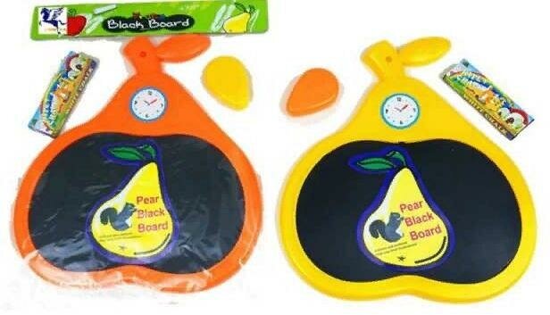 Доска меловая с губкой "Рисуем сами" (2 цвета в асс) AbToys PT-01399