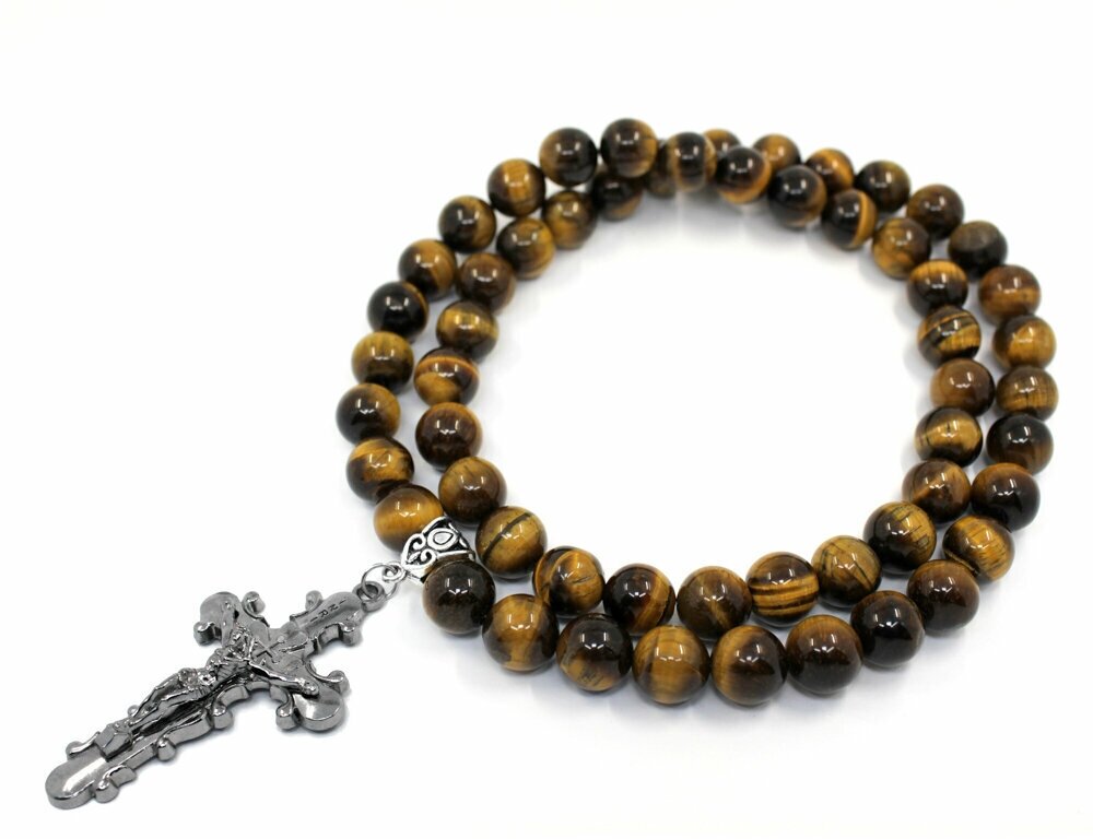 Бусы, тигровый глаз