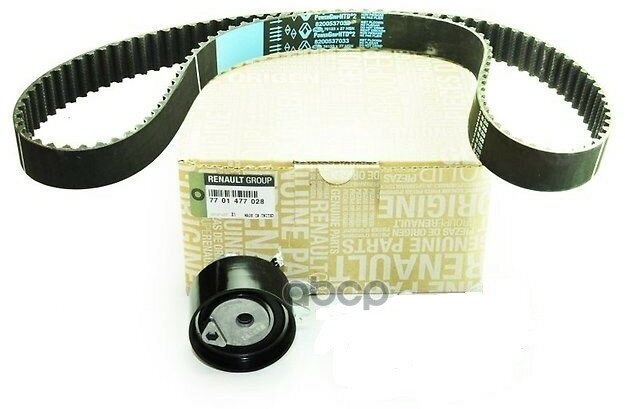 Комплект ремня ГРМ RENAULT LOGAN/SANDERO/KANGOO/MEGANE 1.5D (ремень Z 123+ролик) RENAULT арт. 7701477028