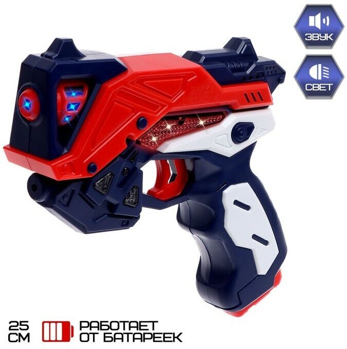 X-FORCE Пистолет Space blaster, свет, звук, работает от батареек, цвет микс