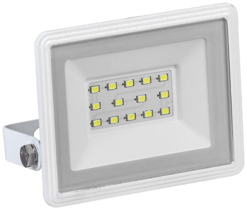 Прожектор IEK СДО 06-10 10W 6500К 800Лм светодиодный IP65 белый