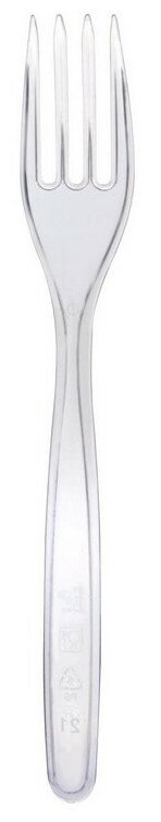 Вилка одноразовая Комус Бюджет прозрачная 180 мм 50 штук в уп 1008692