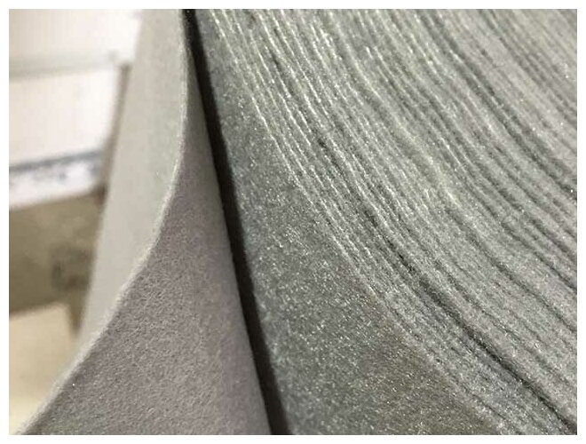 Фетр корейский мягкий листовой 33х110 см (1 шт/упак) толщина 1 мм, цвет бежево-серый RN-16 / для творчества рукоделия