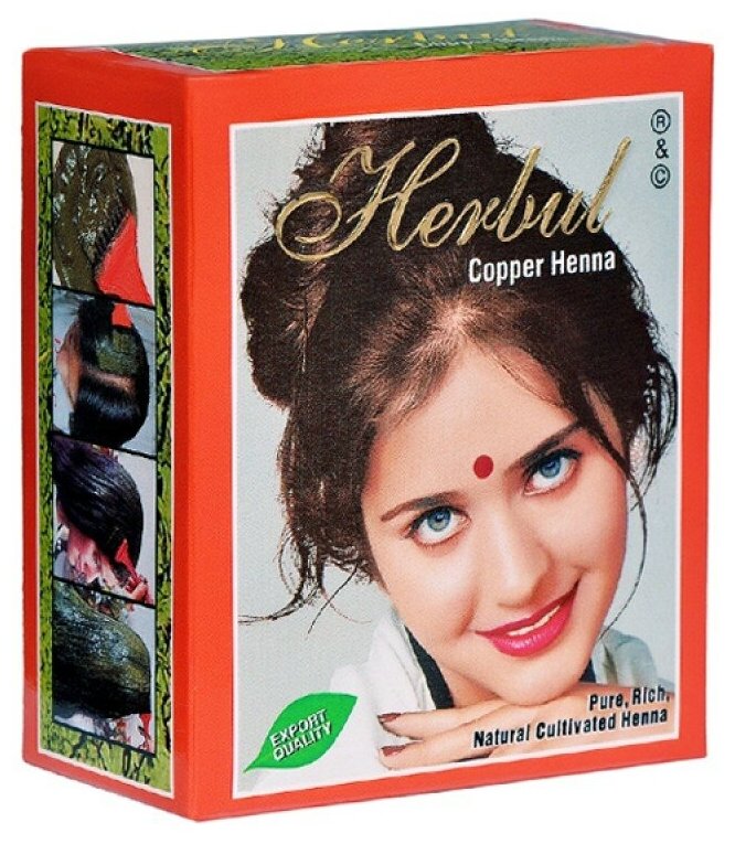 Хна для волос Медный Хербул (Cooper Herbul), 60 грамм