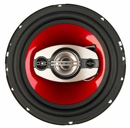 Автомобильная акустика URAL классик АС-К1647 140 Вт, 16,5 см, черный/красный