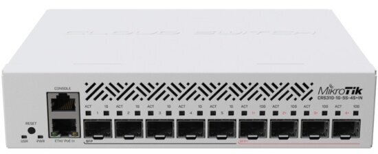Коммутатор Mikrotik CRS310-1G-5S-4S+IN