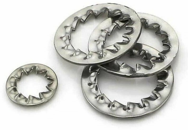 Шайба стопорная DIN6798 J М 2 зубчатая ц (упак 500 шт)