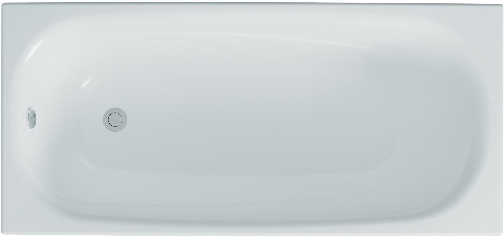 Ванна 1ACReal Riga 170х70 см, прямоугольная, акрил, белая, глянцевая