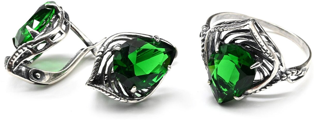 Серьги, циркон