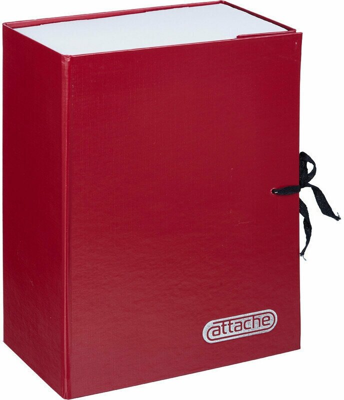 Attache Папка архивная, складная, 120 мм, красный