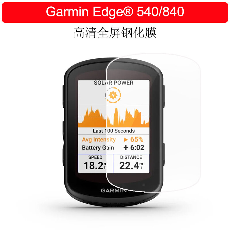 Арочная закаленная стеклянная пленка для Garmin Edge 540/840, одна штука, без упаковки, высококачественная