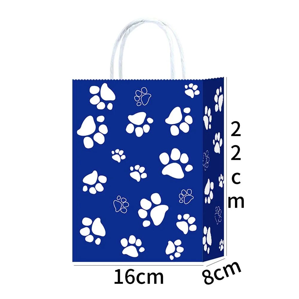Топперы для кексов с собачьими лицами Синий, 10pcs gift bag