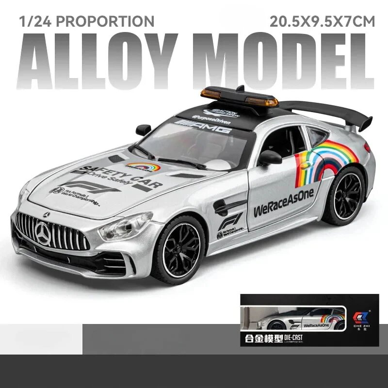 Масштабная модель AMG GT F1 Safety Car 1:24 silver with box