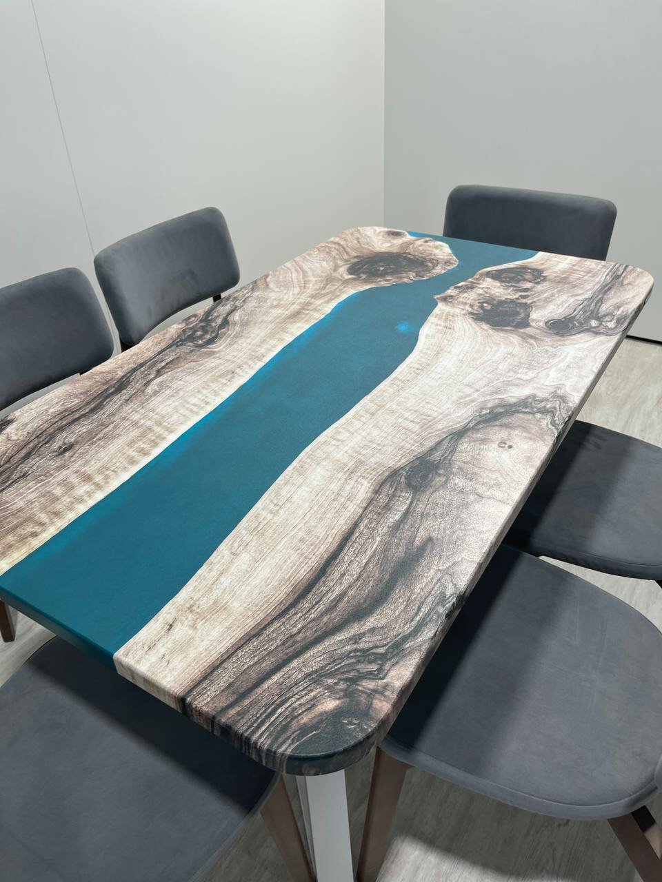 Стол кухонный обеденный прямоугольный дизайнерский лофт THETABLE•RU 250х100 3.29/3.2