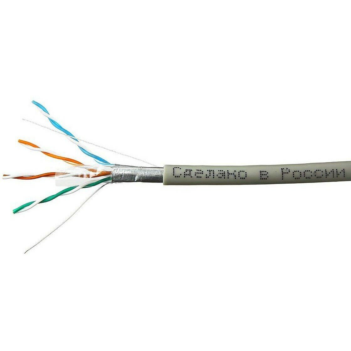 SkyNet Витая пара Кабель FTP indoor 4x2x0,46, медный, FLUKE TEST, кат.5e, однож, 100 м, box, серый CSL - FTP - 4 - CU 100