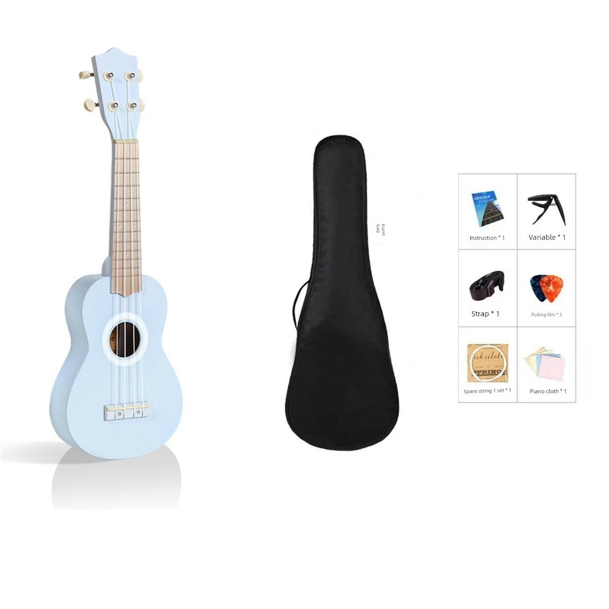 Укулеле 21inch для начинающих, подходит для мальчиков и девочек, высококачественный внешний вид, детское укулеле,