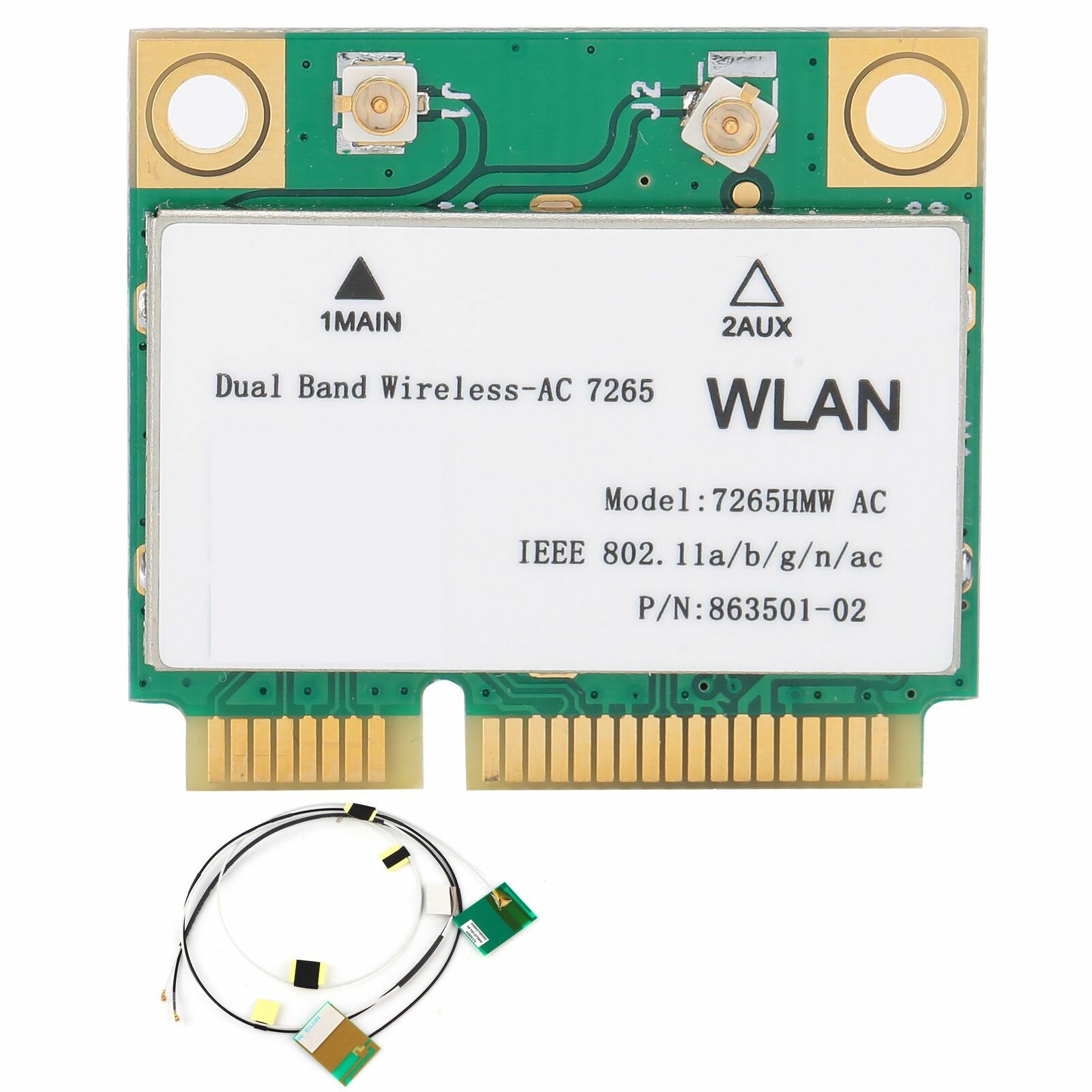 Сетевая карта 7265HMW, двухдиапазонная, Mini PCIE, BT 4.2