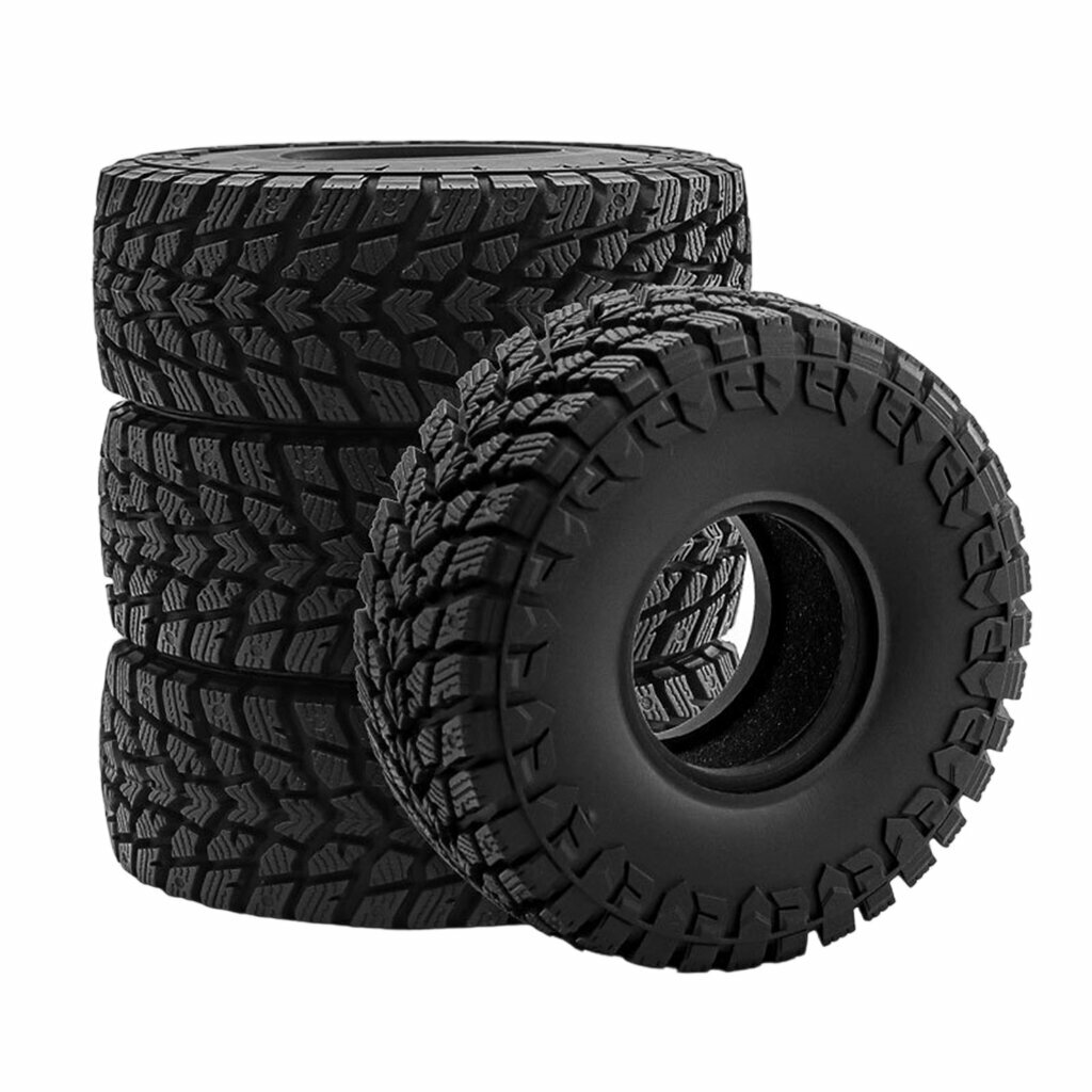 Модель с Дистанционным Управлением Резиновые Автомобильные Принадлежности Beadlock Колесо Шины для Грязевой Местности Комплект Колесных Шин Съемные Мелкие Детали Автомобиля